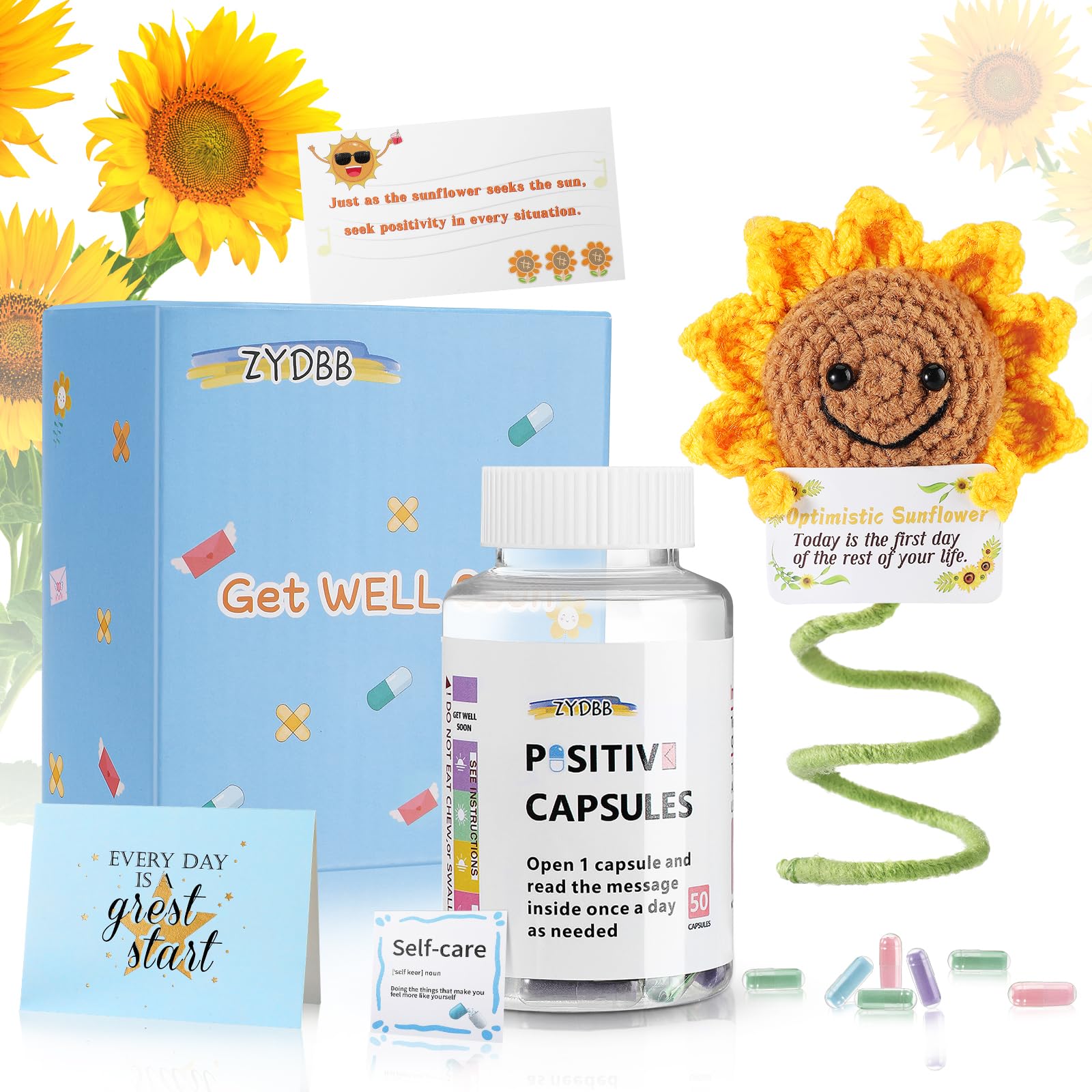 Amazon.com: ZYDBB Positive Messages in A Bottle, 50 Pre-Written ...