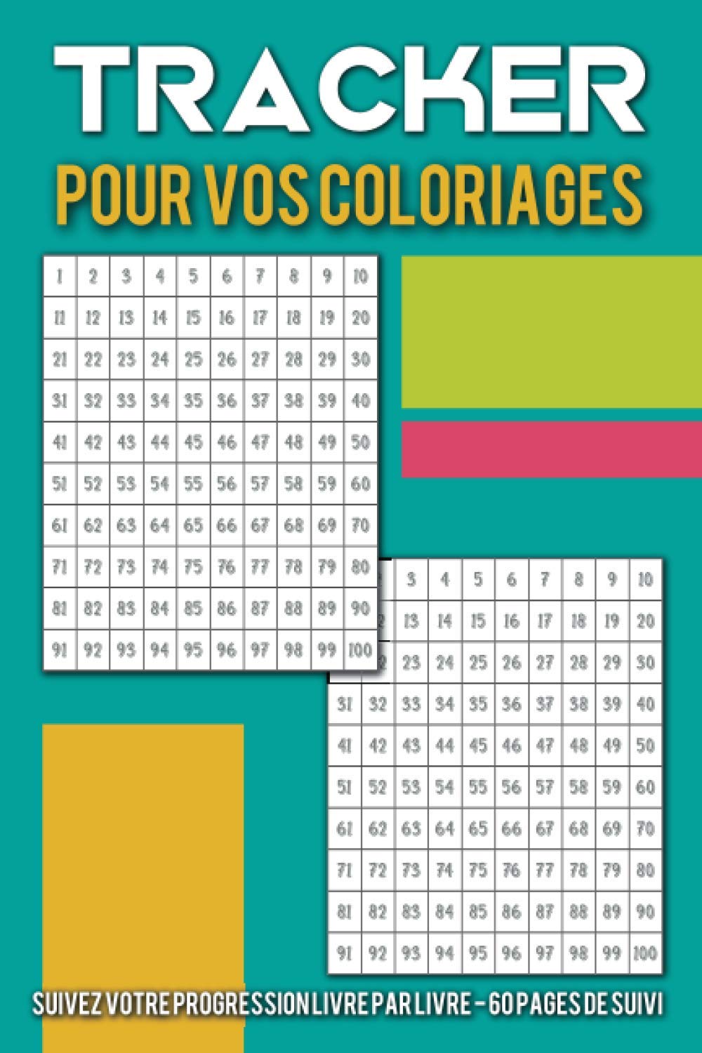 Tracker Pour Vos Livres De Coloriages 60 Pages De 100 | Desertcart INDIA