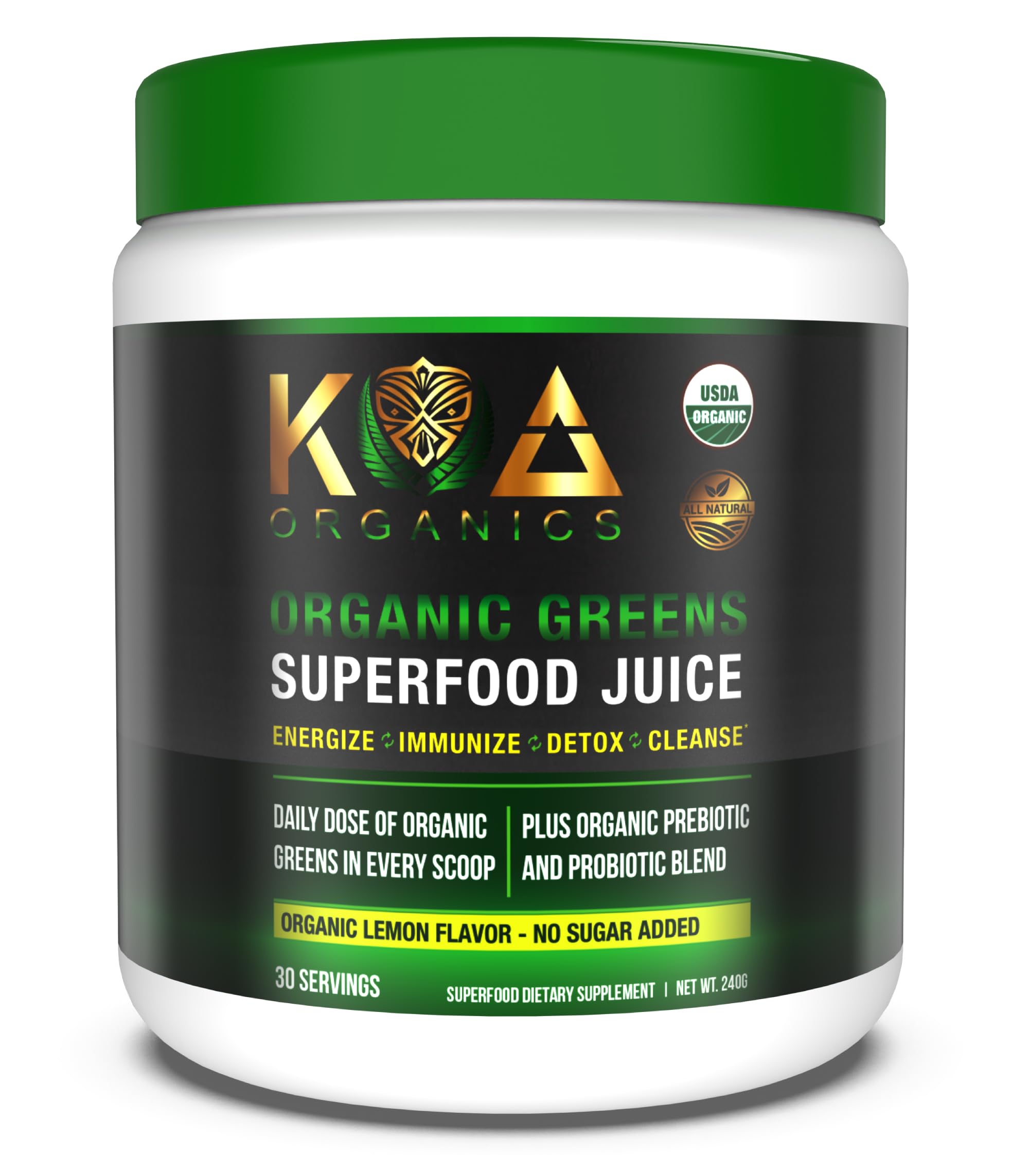 Snapklik.com : KOA Organics Greens Superfood Juice Powder - USDA ...