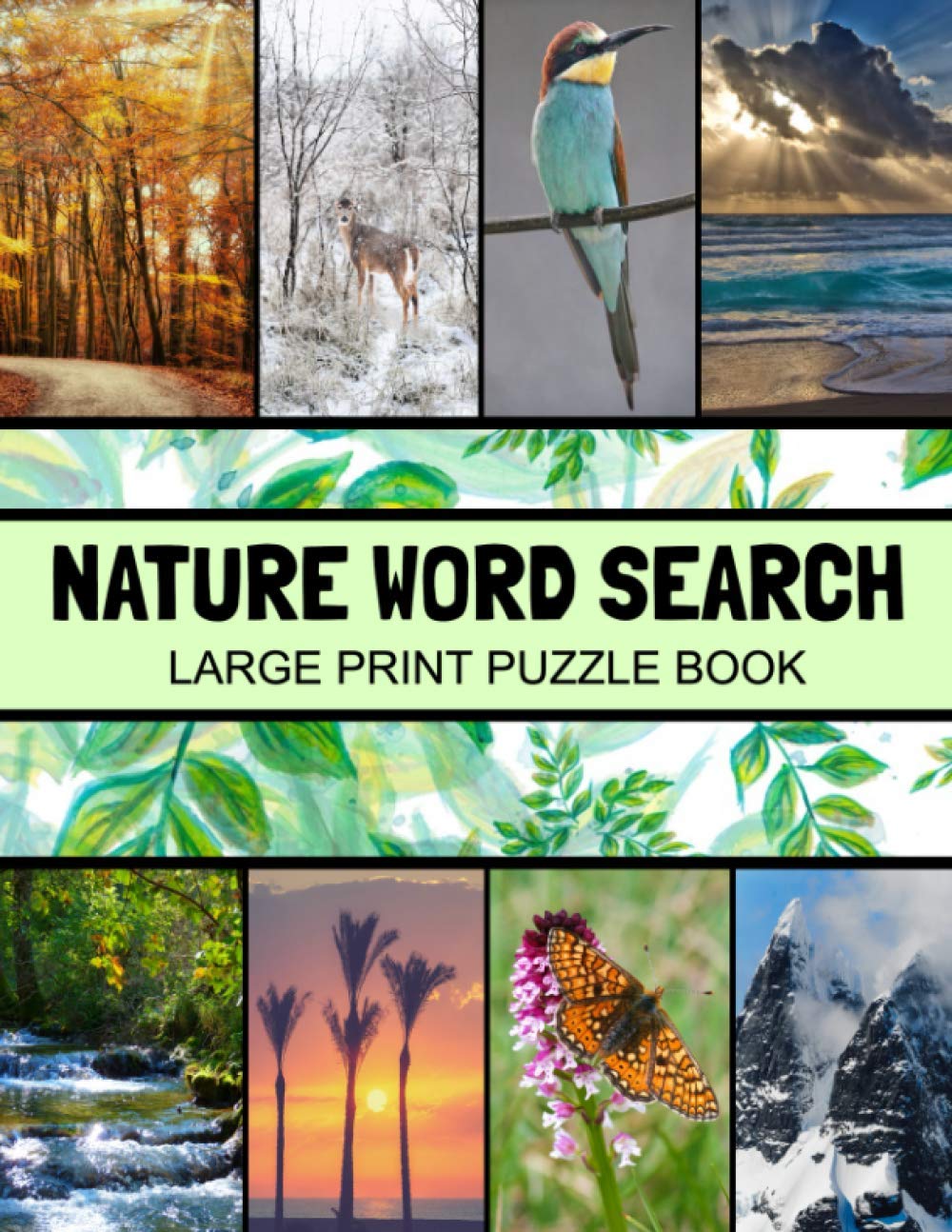 Nature Word Search Large Print Puzzle Book: Animals Word Search ...