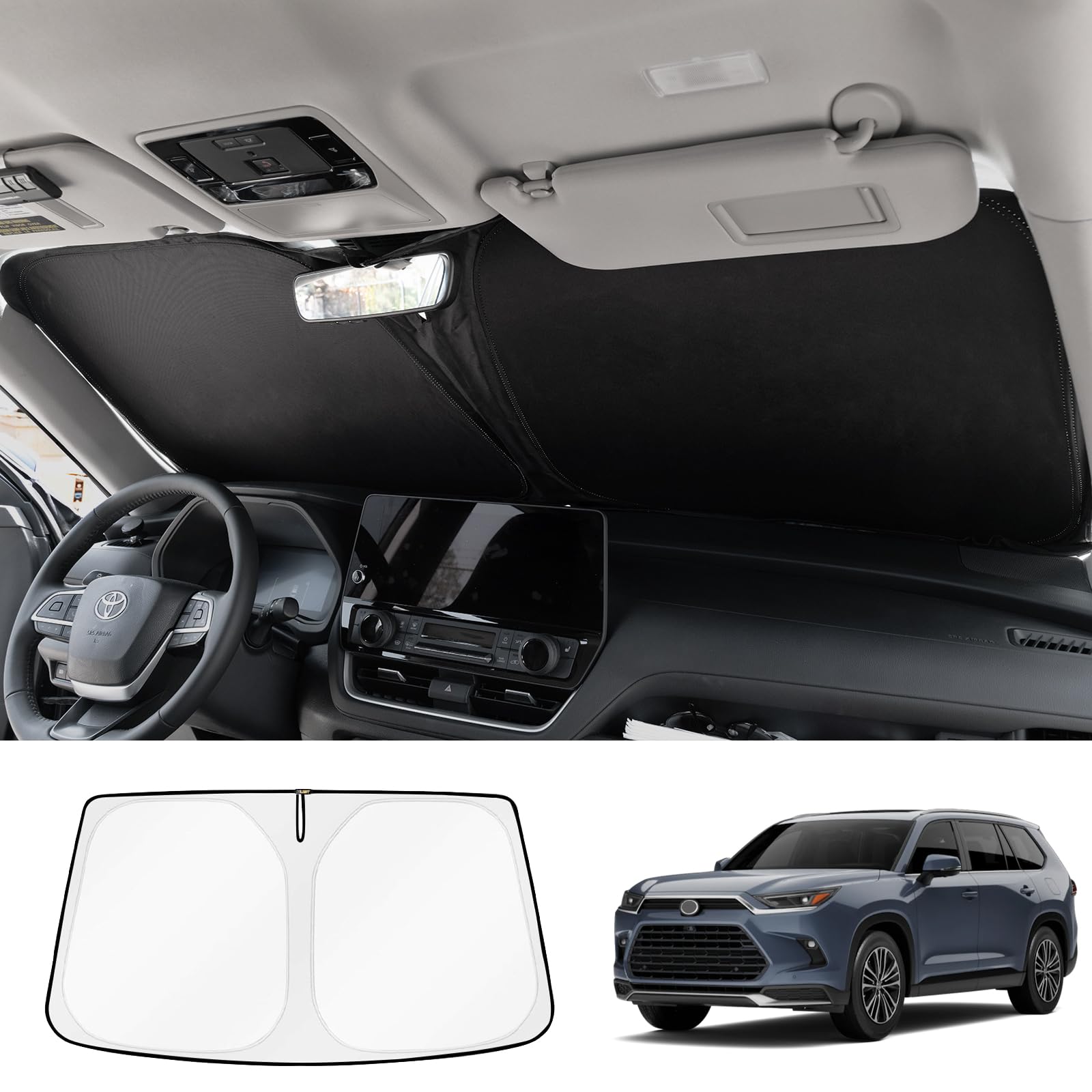 Snapklik.com : HOUCLEMIC Windshield Sun Shade For 2025 2024 Grand ...