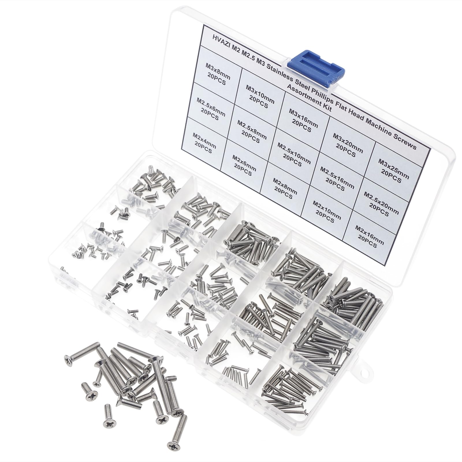 Snapklik.com : M2 M2.5 M3 Stainless Steel Phillips Flat Head Machine ...