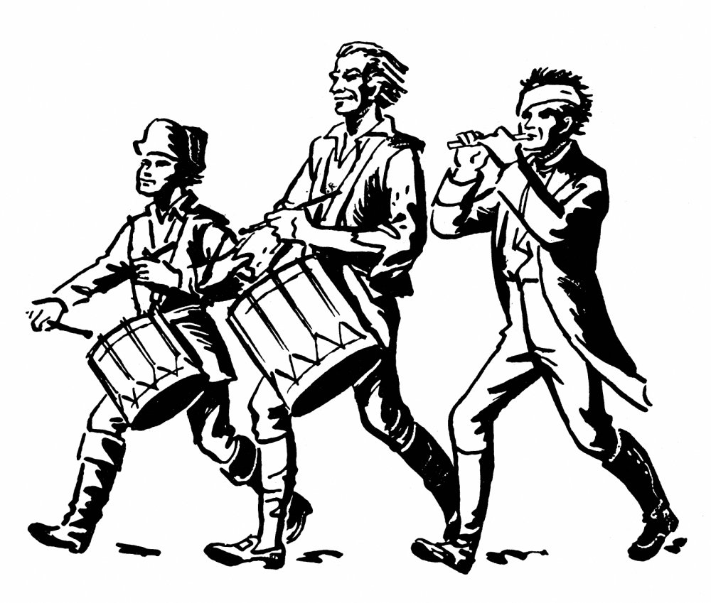 Revolutionary War Soldiers Drawing