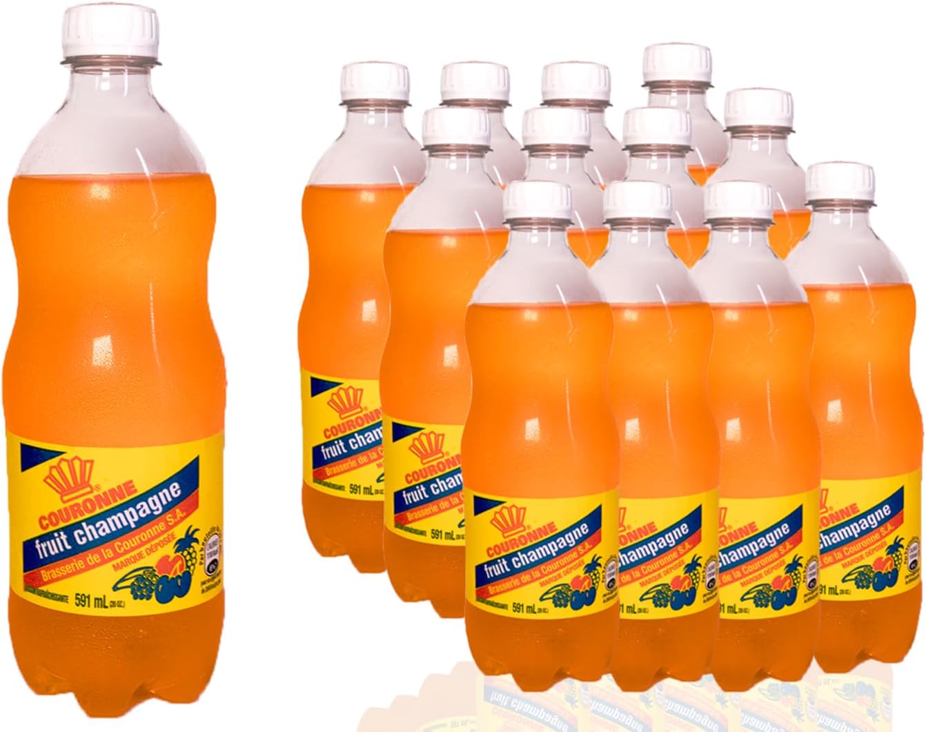 Amazon.com : Generic Cola Couronne Fruit Champagne 20 Fl Oz Bottle Pack ...