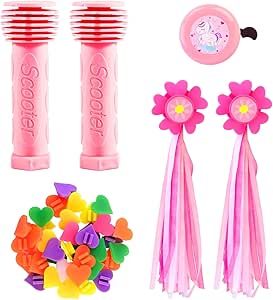 Bike Accessories for Kids Girls,Kids Scooter Handle,Bike Streamers ...