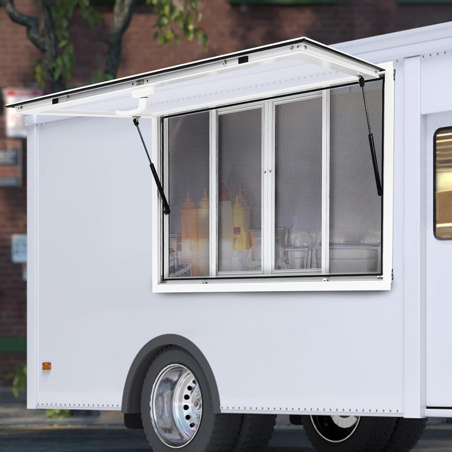Amazon.com : Concession Window 50"x30", Aluminum Alloy Food Truck ...