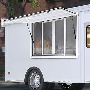 Amazon.com: Concession Window with 4 Sliding Screens Aluminum Alloy ...