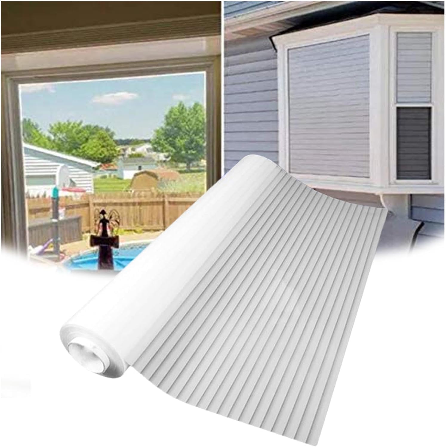 Amazon.com: FAFOUR One-Way Imitation Blinds Privacy Window Cover, Non ...