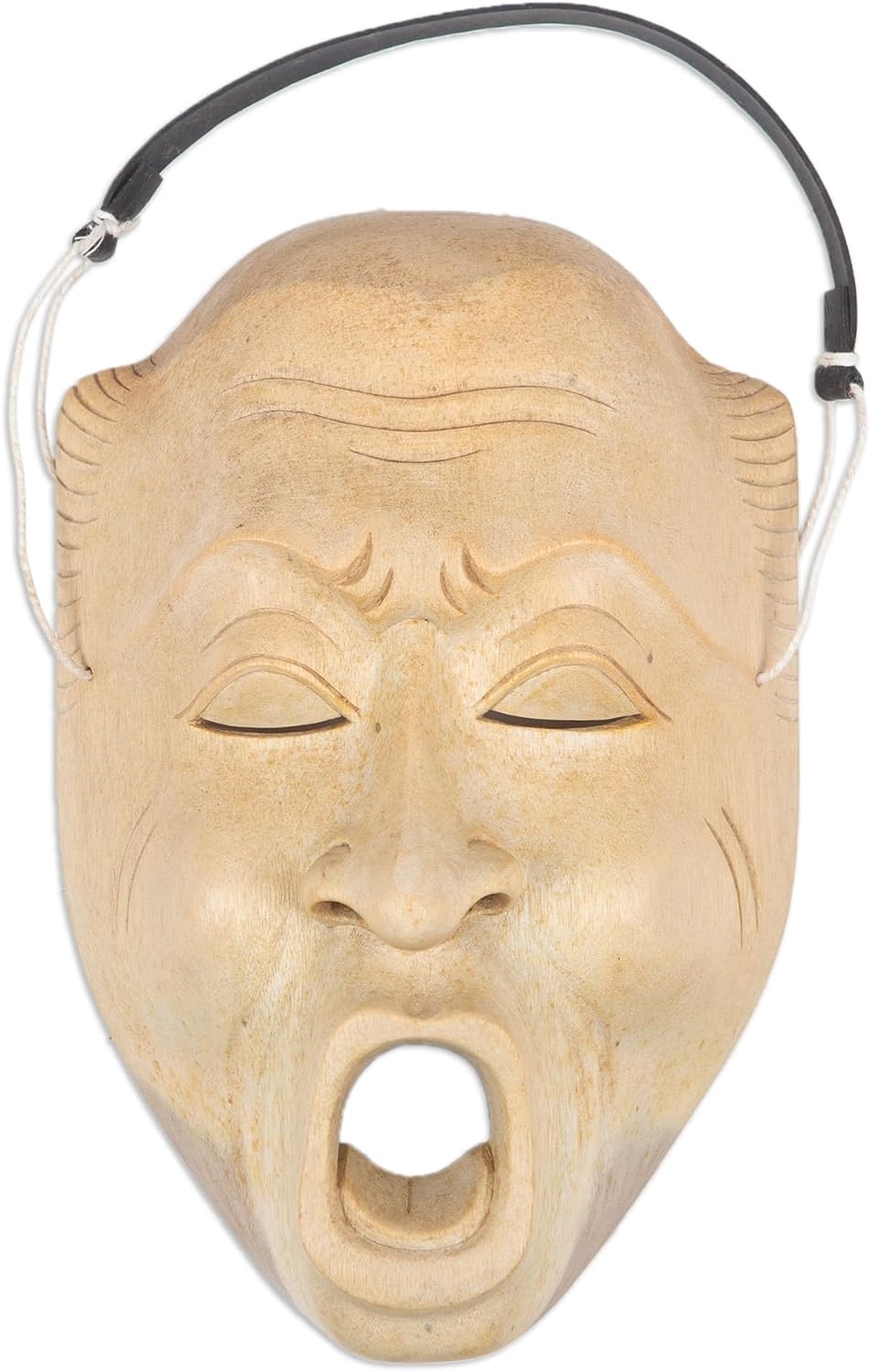Amazon.com: NOVICA Decorative Modern Wood Mask, Beige 'Big Yawn' : Home ...