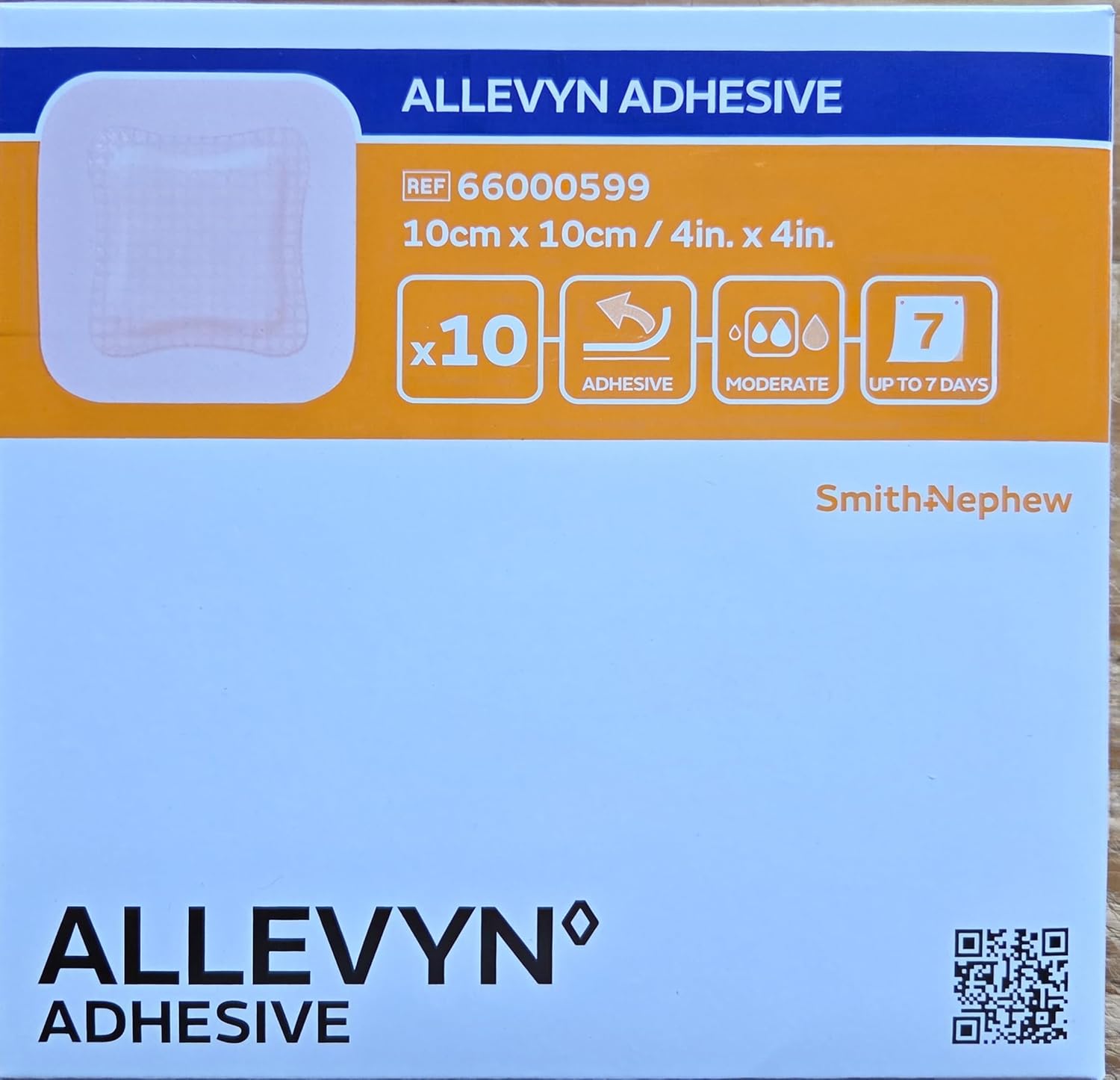 Allevyn Adhesive Dressing 10cm x 10cm (x10) : Amazon.co.uk: Health ...