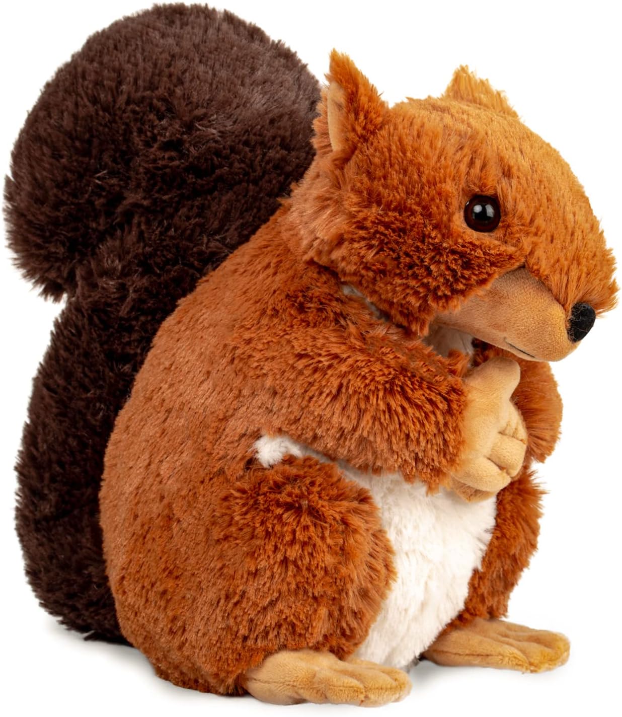 Amazon.com: WEIGEDU Plush Squirrel Stuffed Animal, Huggable Furry ...