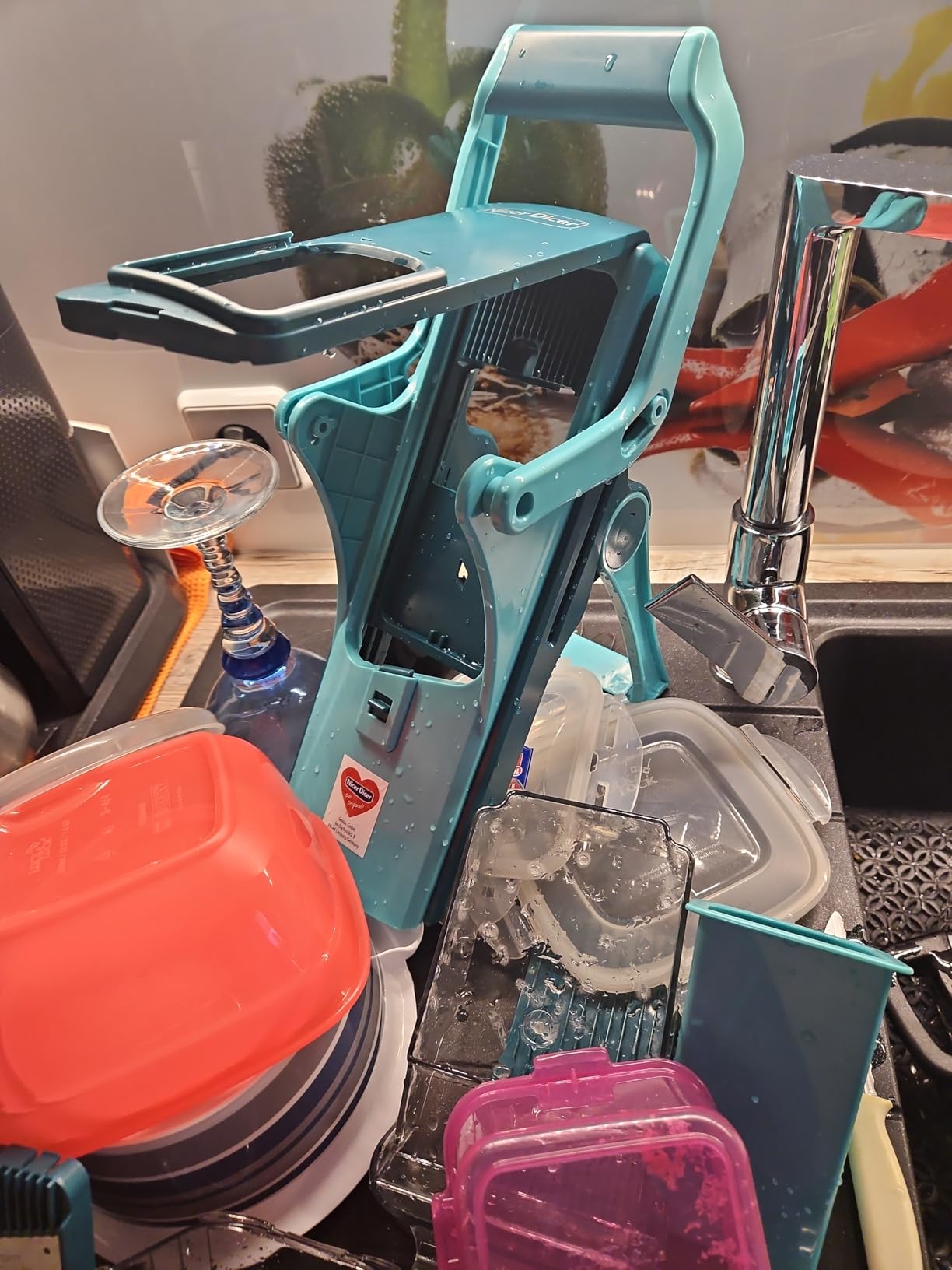 Genius Nicer Dicer Mando Gemüseschneider 12-tlg., Gemüsehobel manuell ...