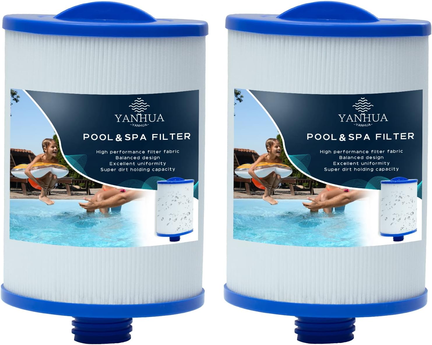 POOLPURE Spa Filter, Whirlpool Filter Replacement for Unicel 6CH-940 ...