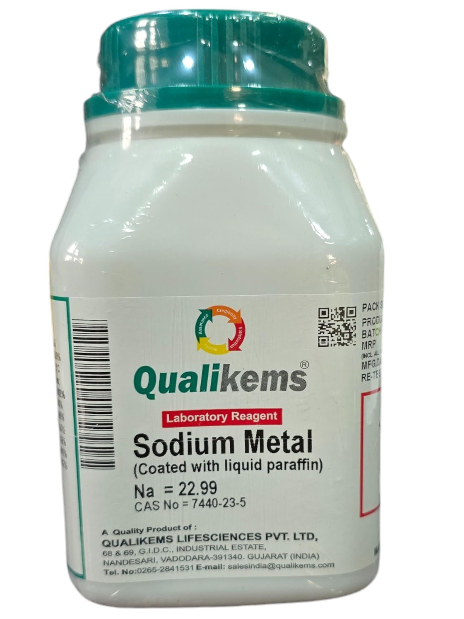 QUALIKEMS SODIUM METAL 100gms (With Paraffin Liquid), : Amazon.in ...