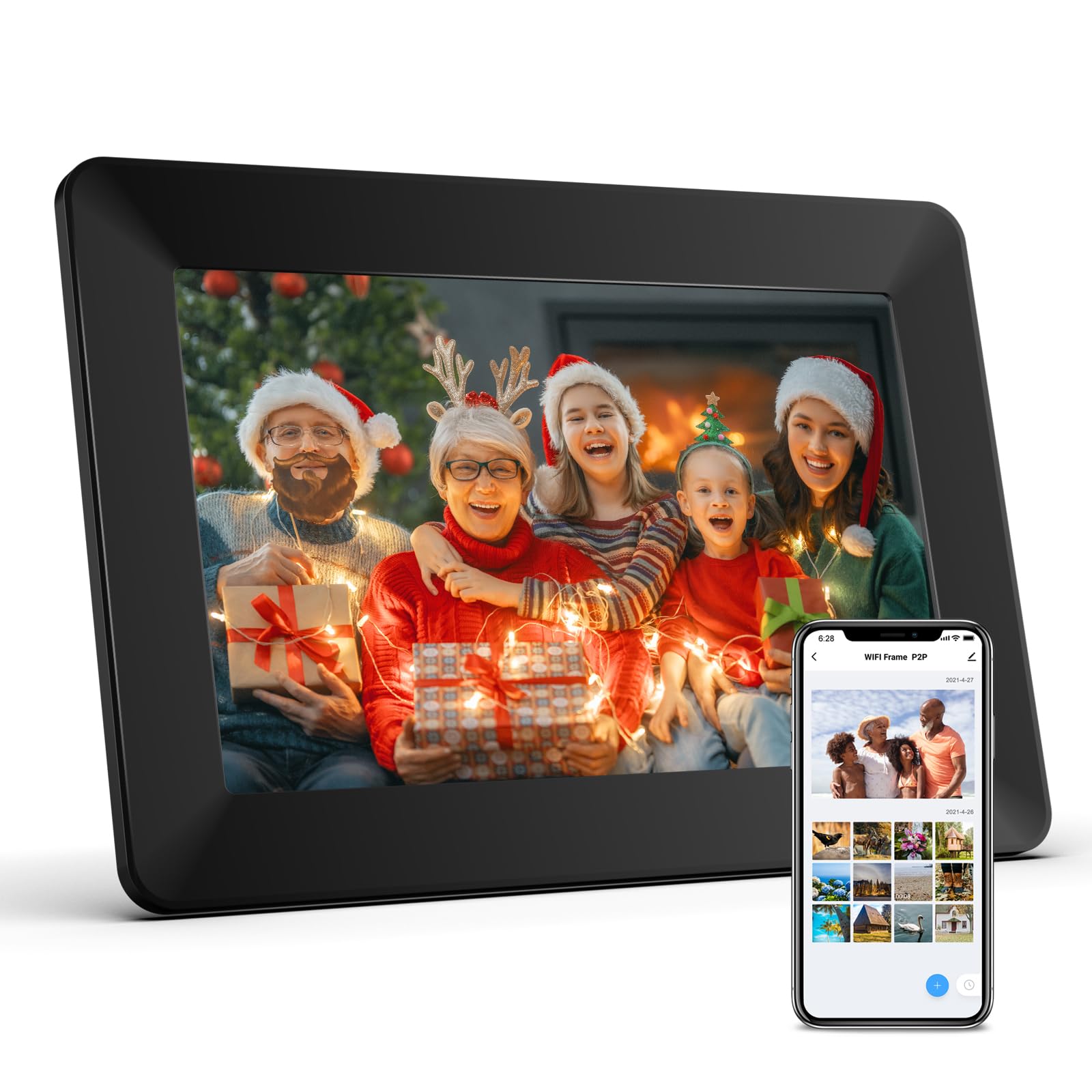 Amazon.com : eco4life 10.1 Inch Digital Picture Frame, WiFi Electronic ...