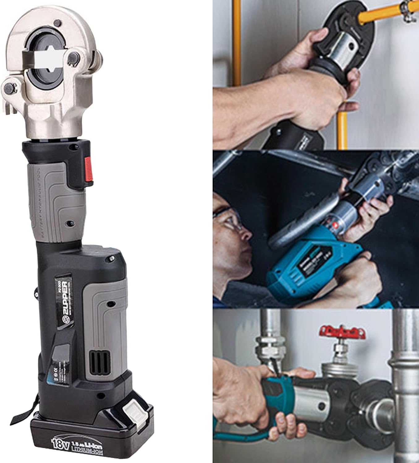 Electric Hydraulic Crimping Tool Crimp 16-300mm² Copper and Aluminum ...