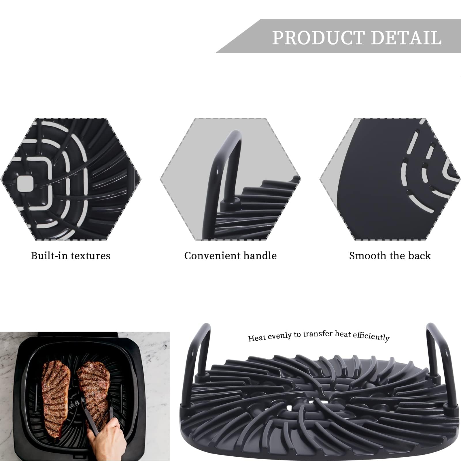 Ninja Foodi Ceramic Coated- Cast Aluminum Grill Griddle For Indoor ...