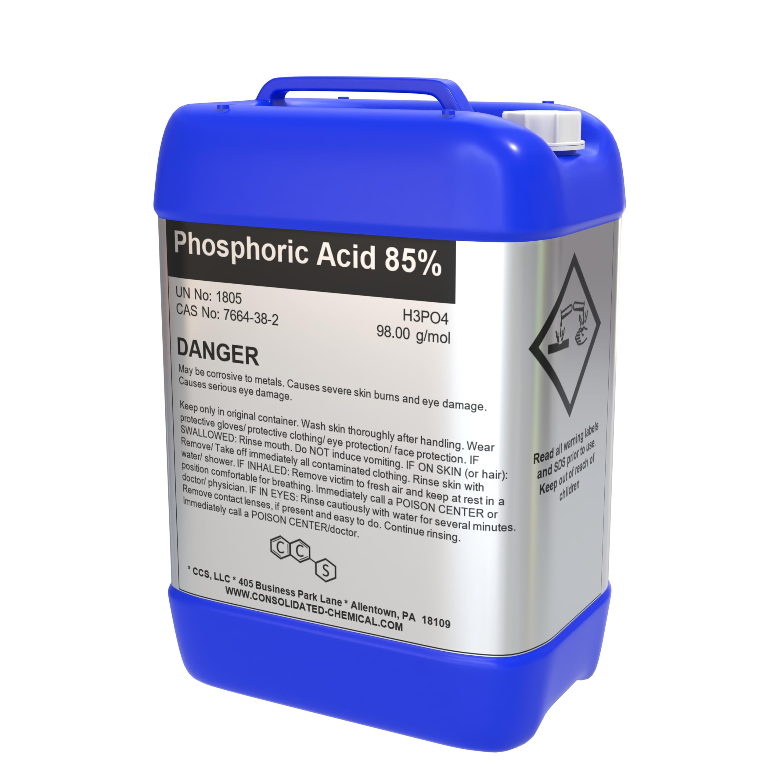 Phosphoric Acid 85% - High Purity Industrial Grade - Premium Multi ...