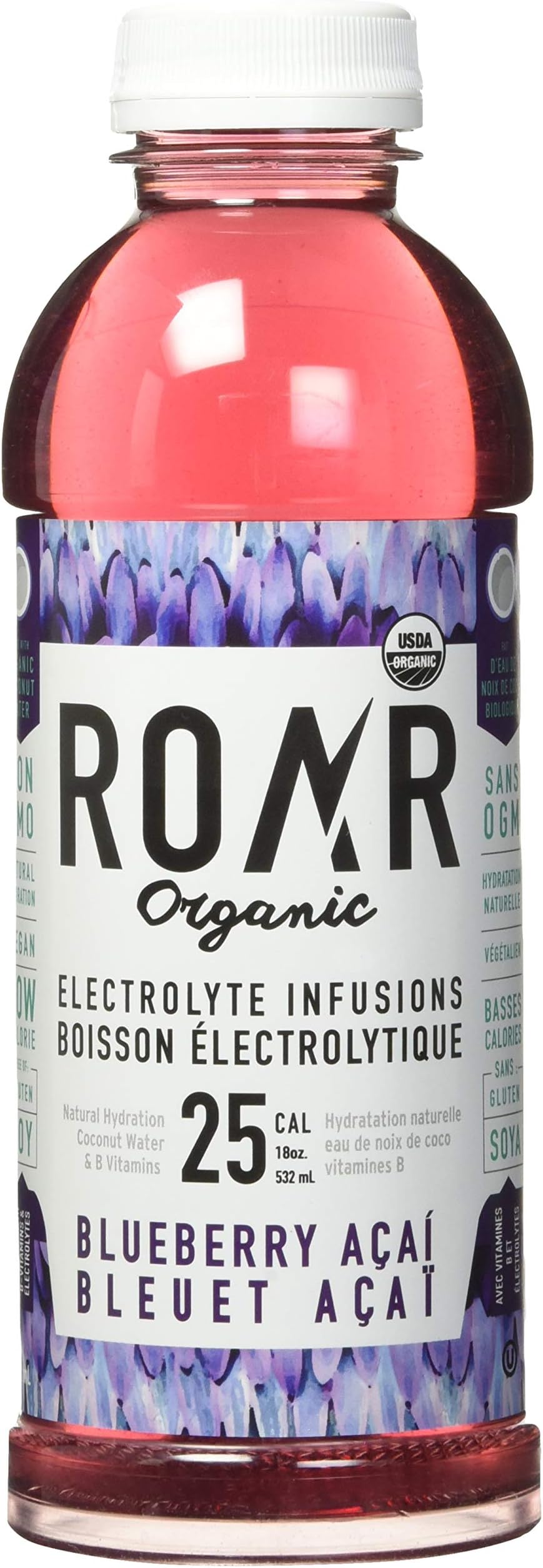 Amazon.com : ROAR Organic Blueberry Acai Sports Drink, 532 ML : Grocery ...