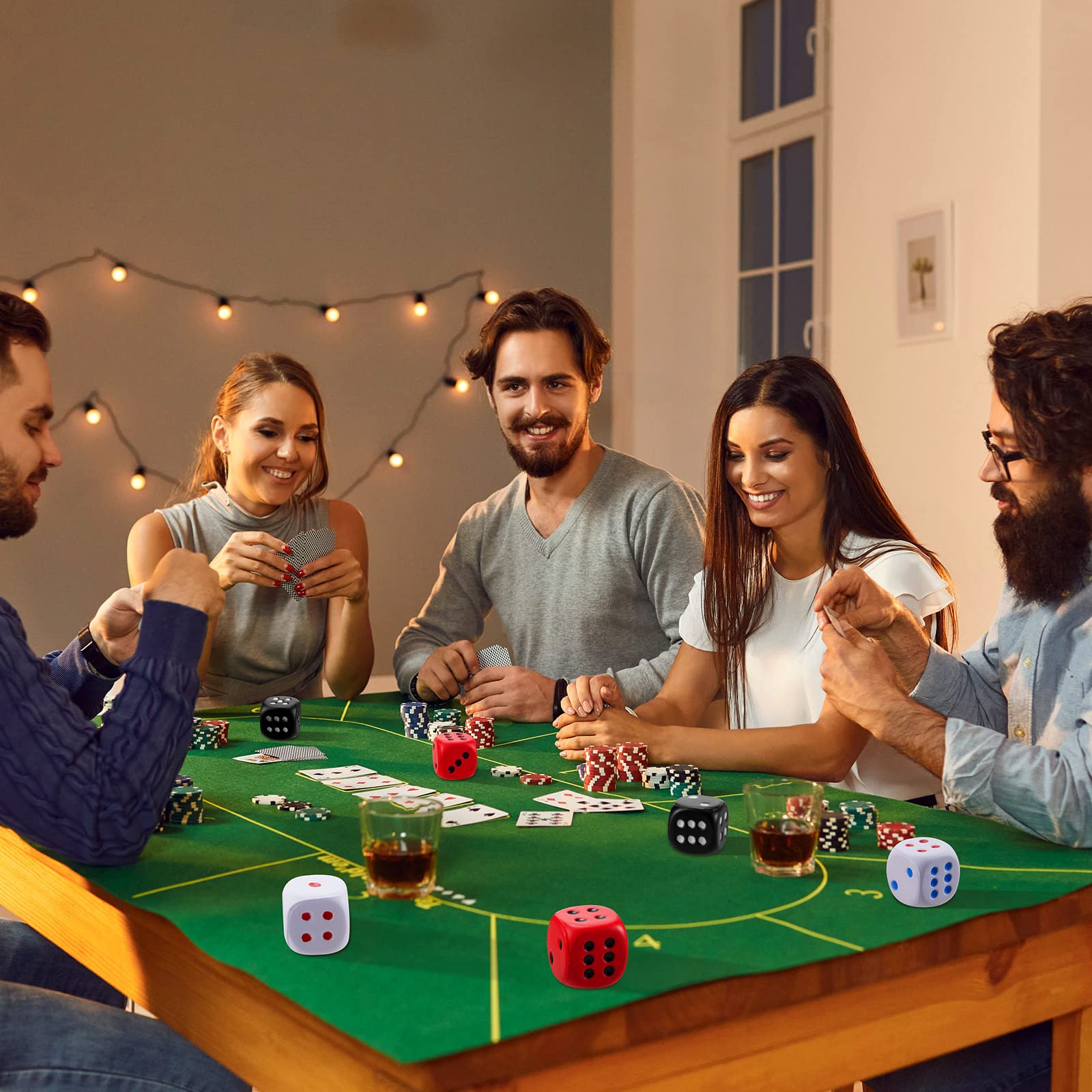 Snapklik.com : 30 Pcs Foam Dice Stress Ball Giant Foam Dice Large Dice ...