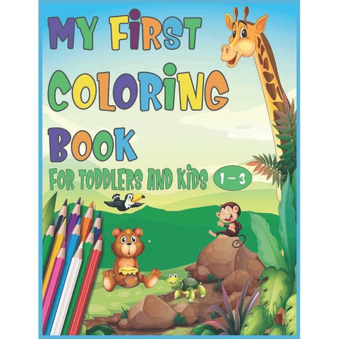Buy My First Coloring Book For Toddlers And Kids 1-3: 100 Cute Animals ...