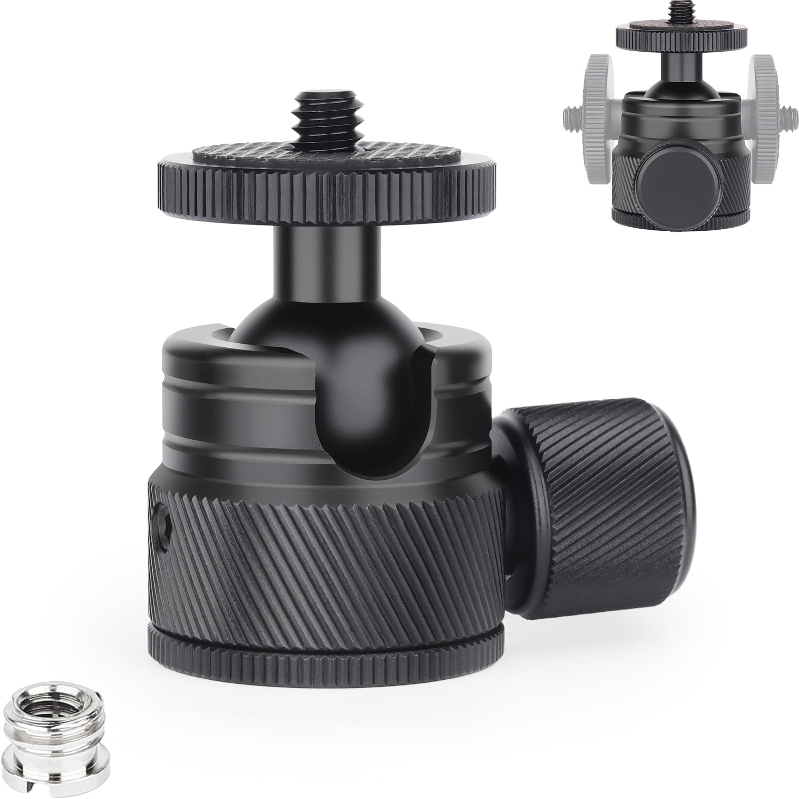 Amazon.com : Universal 1/4" Swivel Mini Ball Head Screw Tripod Mount ...