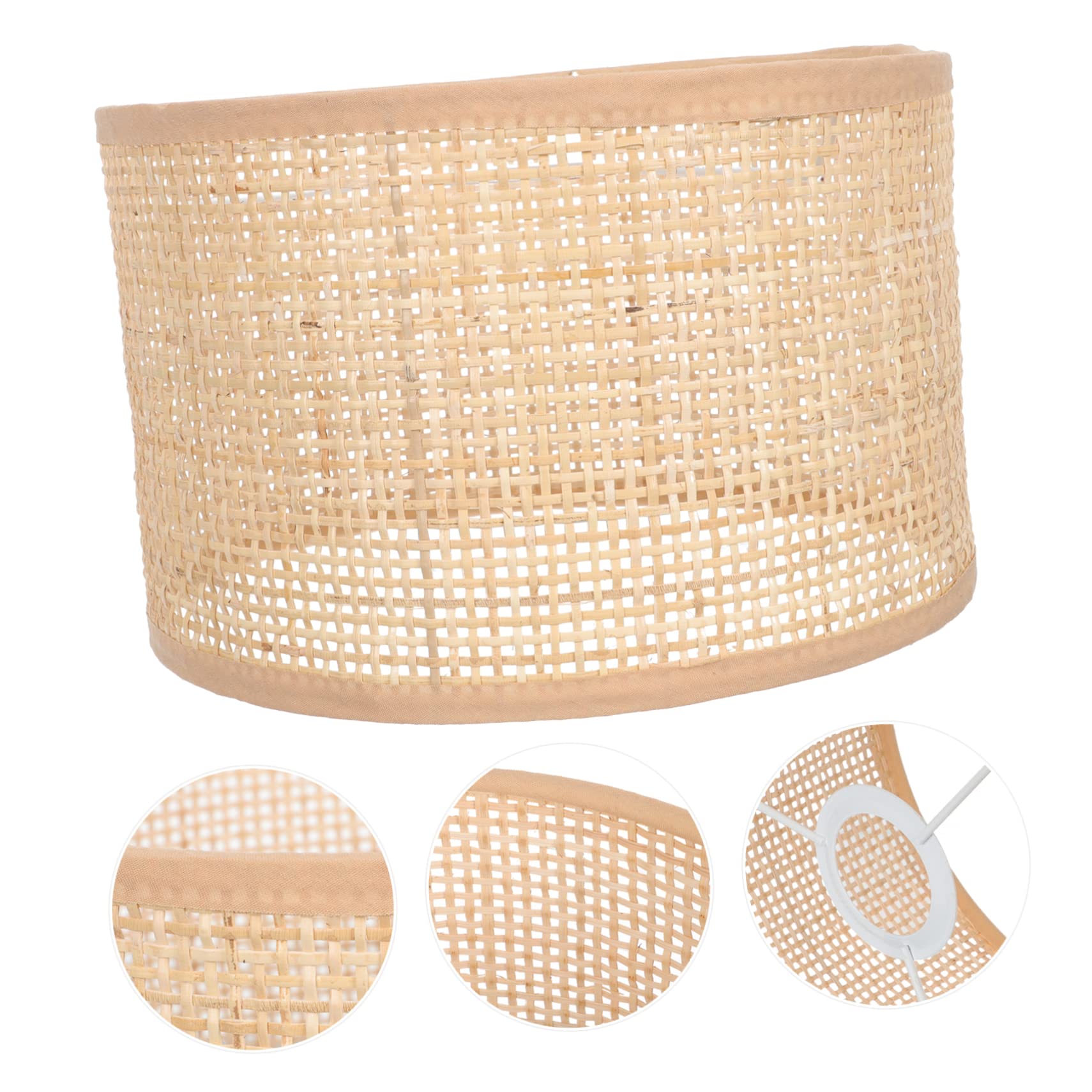 Housoutil 2pcs Woven Lampshade Light Bulb Cage Guard Chandelier Lamp ...