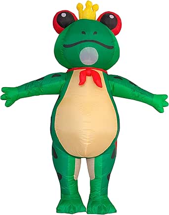 Amazon.com: JYZCOS Inflatable Frog Prince Costume With Crown for Adults ...