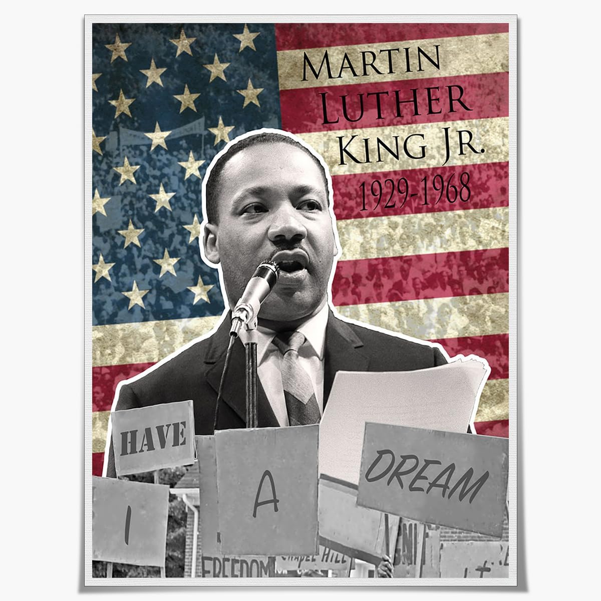 Amazon.com: Generic African American Decor Martin Luther King Poster ...