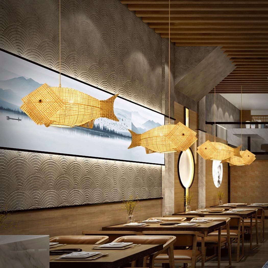 Fishing Themed Light Fixtures Hand Blown Glass Pendant Light Fish Bowl