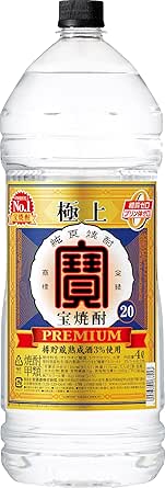 Amazon.co.jp: 極上 宝焼酎 20度 ペット 4000ml 4L 2本 宝 焼酎 甲類焼酎 : 食品・飲料・お酒