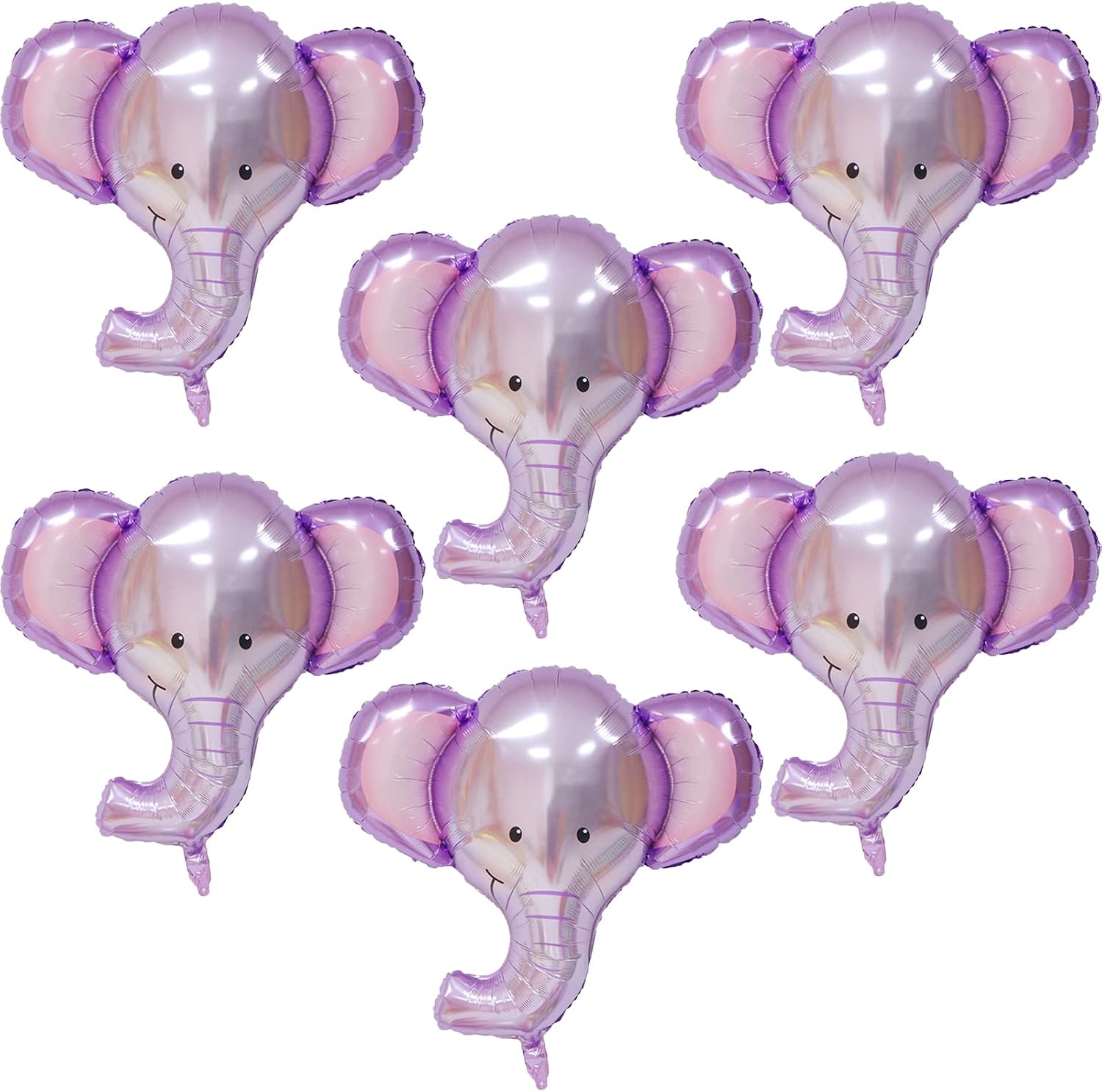 Amazon.com: Wdecorm Elephant Balloons Huge Animal Head Safari Foil ...
