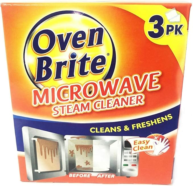Oven Brite Microwave Steam Cleaner 3 Sachet Pack Ckeans & Freshens ...