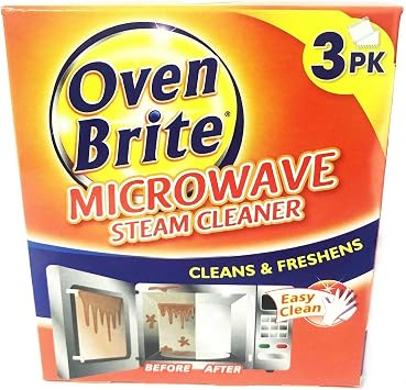 Oven Brite Microwave Steam Cleaner 3 Sachet Pack Ckeans & Freshens ...