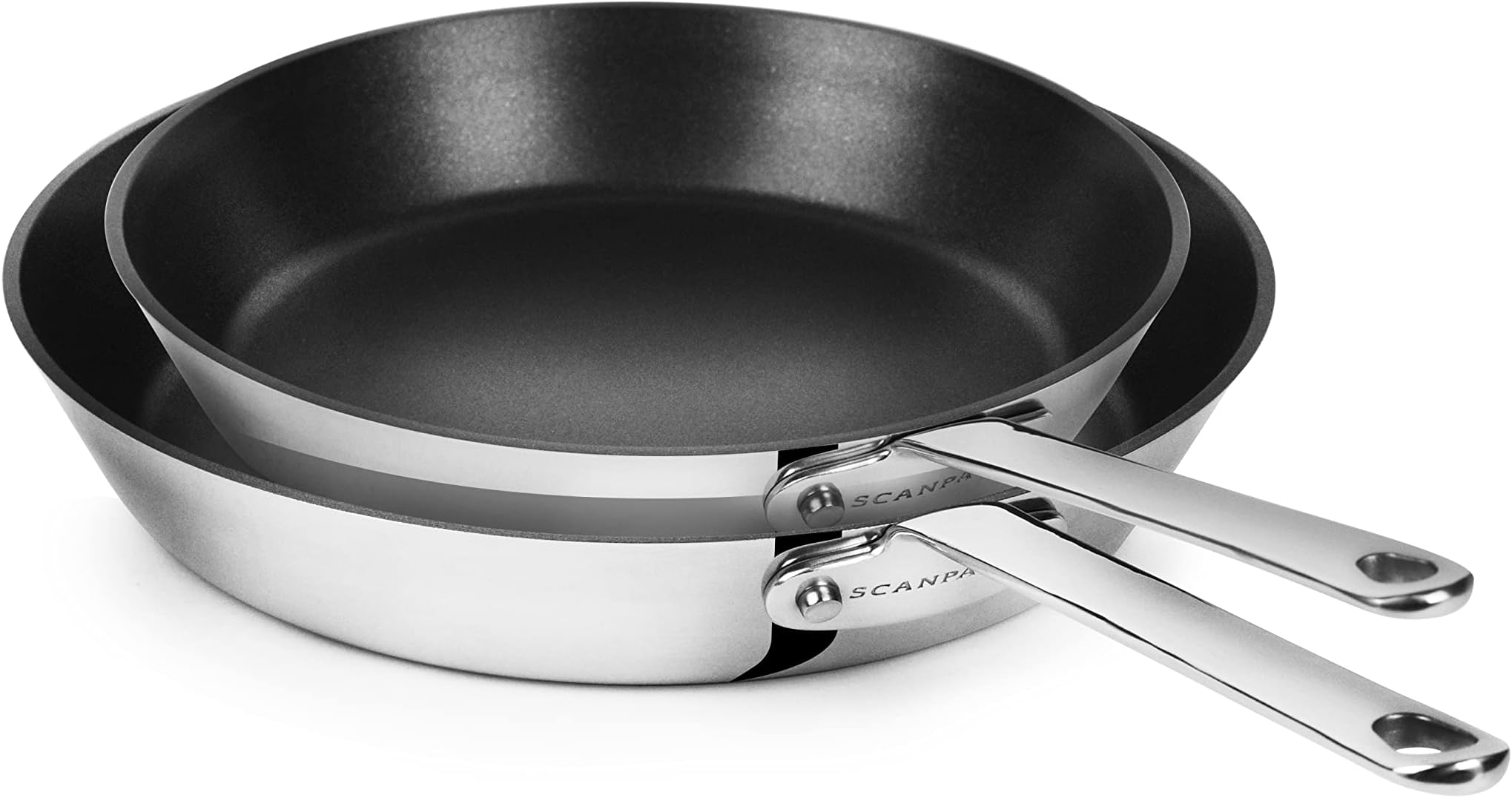 Amazon.com: Scanpan Stratanium+ Nonstick Stainless Steel 9.5 & 11" Fry ...