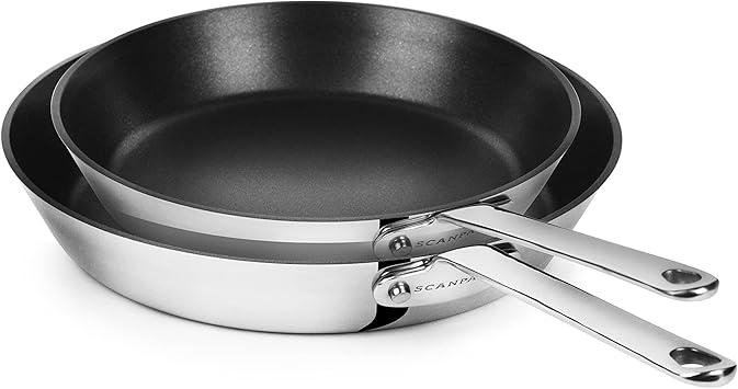 Amazon.com: Scanpan Stratanium+ Nonstick Stainless Steel 9.5 & 11" Fry ...