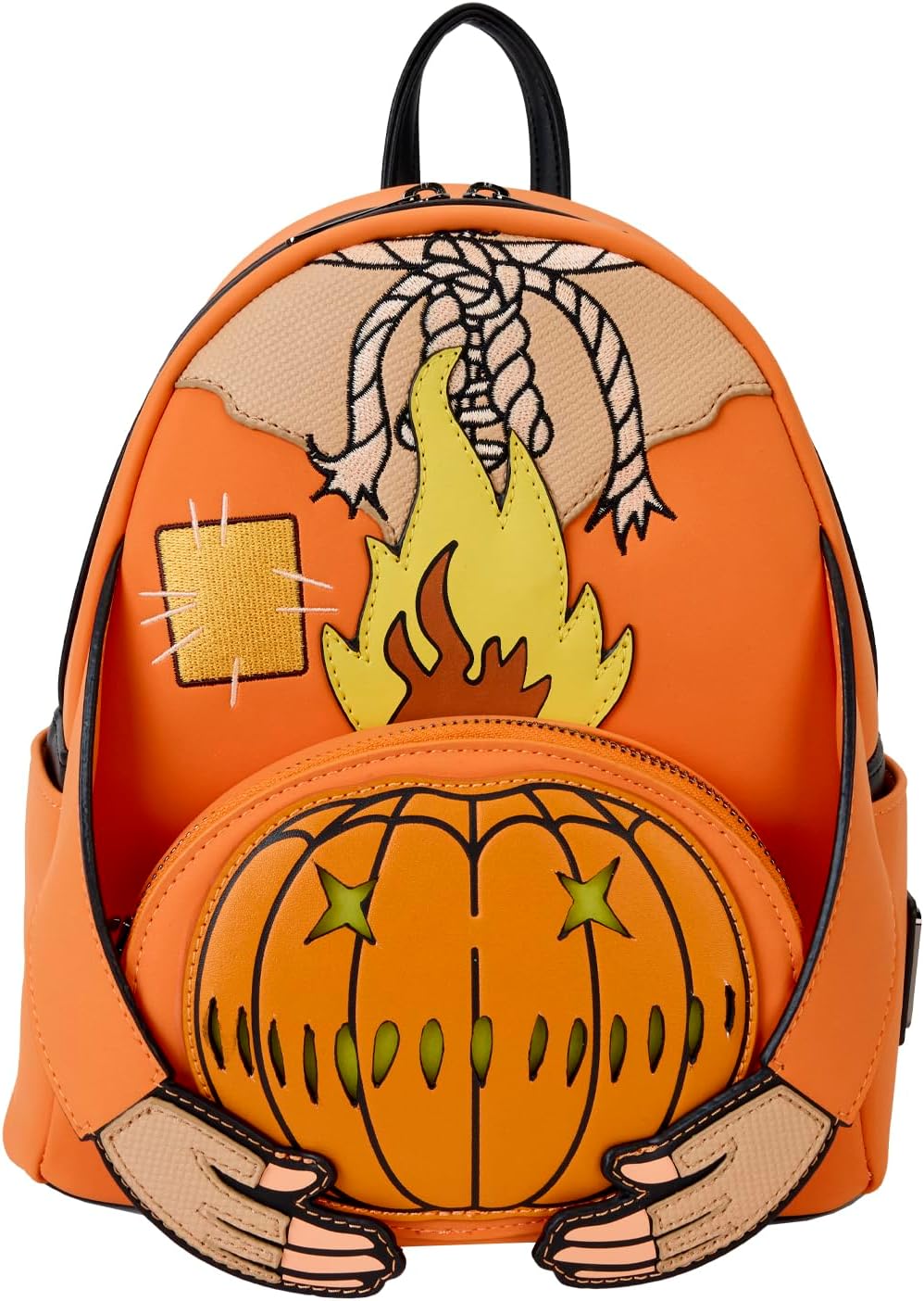 Amazon.com: Loungefly Trick ‘R Treat Flaming Head Sam Mini Backpack ...