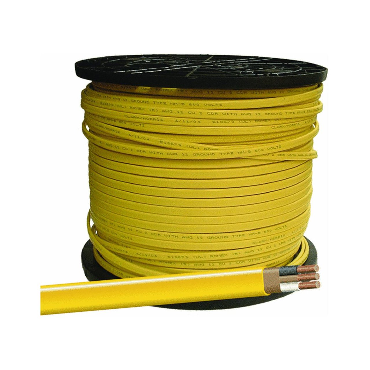 Amazon.com: Southwire Building Wire 12 Ga / 2 Conductor 20 Amp 600 V 90 ...