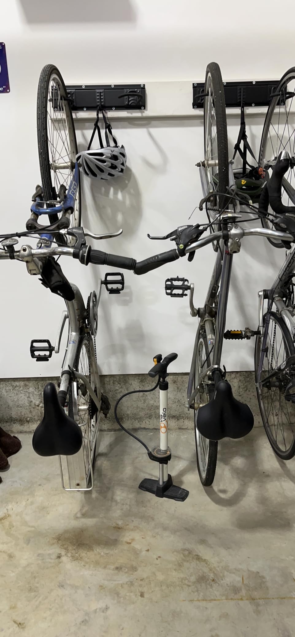 Sinoer Bike Wall Rack for 6 Bicycles + 3 Helmets,Bike Storage Wall ...