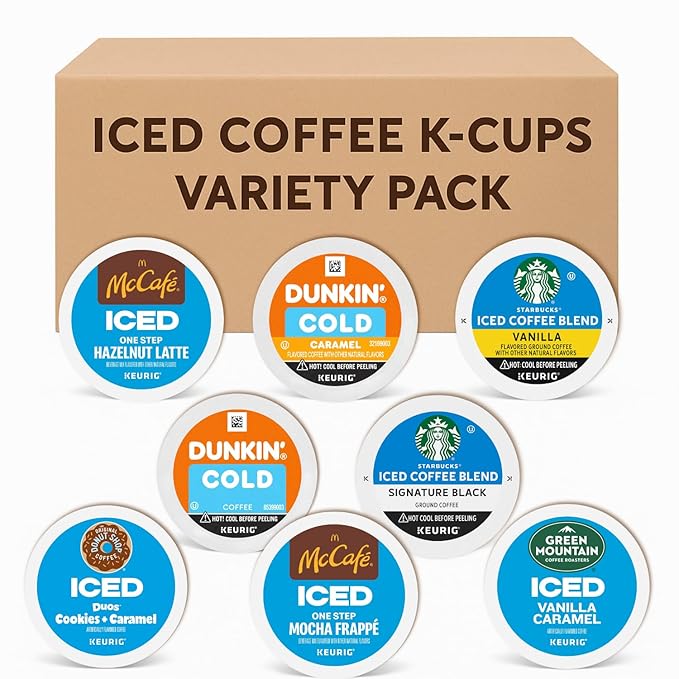 Amazon.com: 30-Count Cold Brew& Iced Coffee K-Cup Pods Variety Pack ...