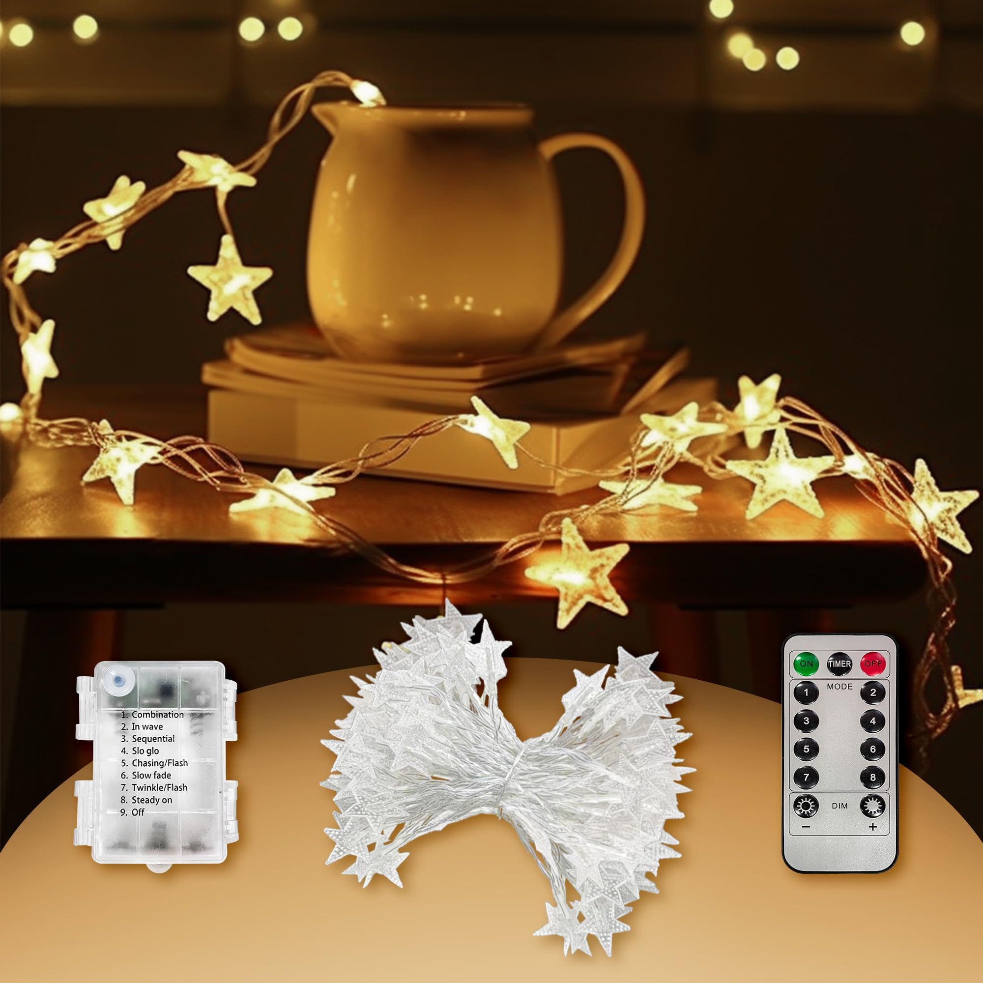 Amazon.com: TTLOJ 50 LED Star String Lights(Tent not Included), 25ft/7 ...