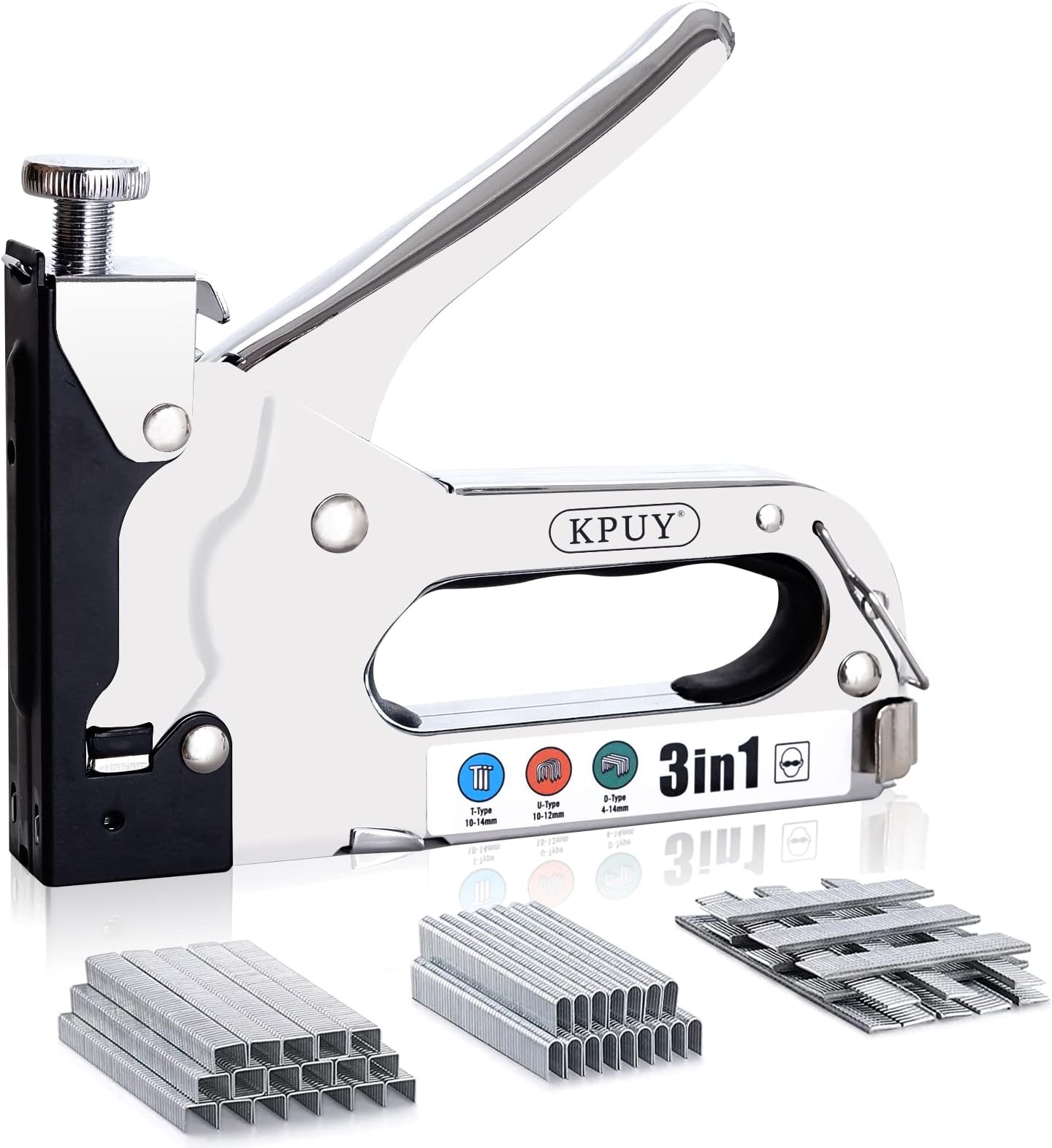 Hyfive Staple Gun Fabric Upholstery DIY Powerful Staple Gun Tacker with ...