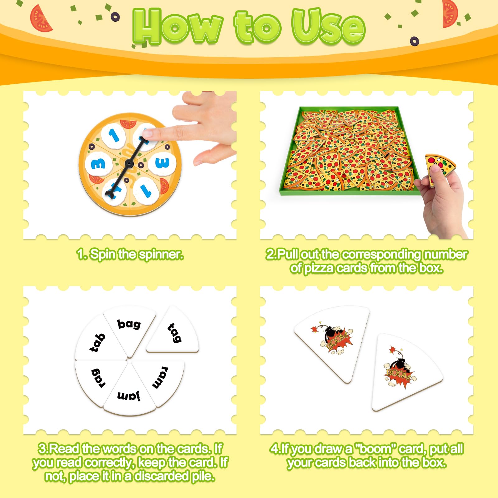 Snapklik.com : CVC Word Games,Phonics Games,CVC Flash Cards,Speech Therapy Toys For Toddlers ...