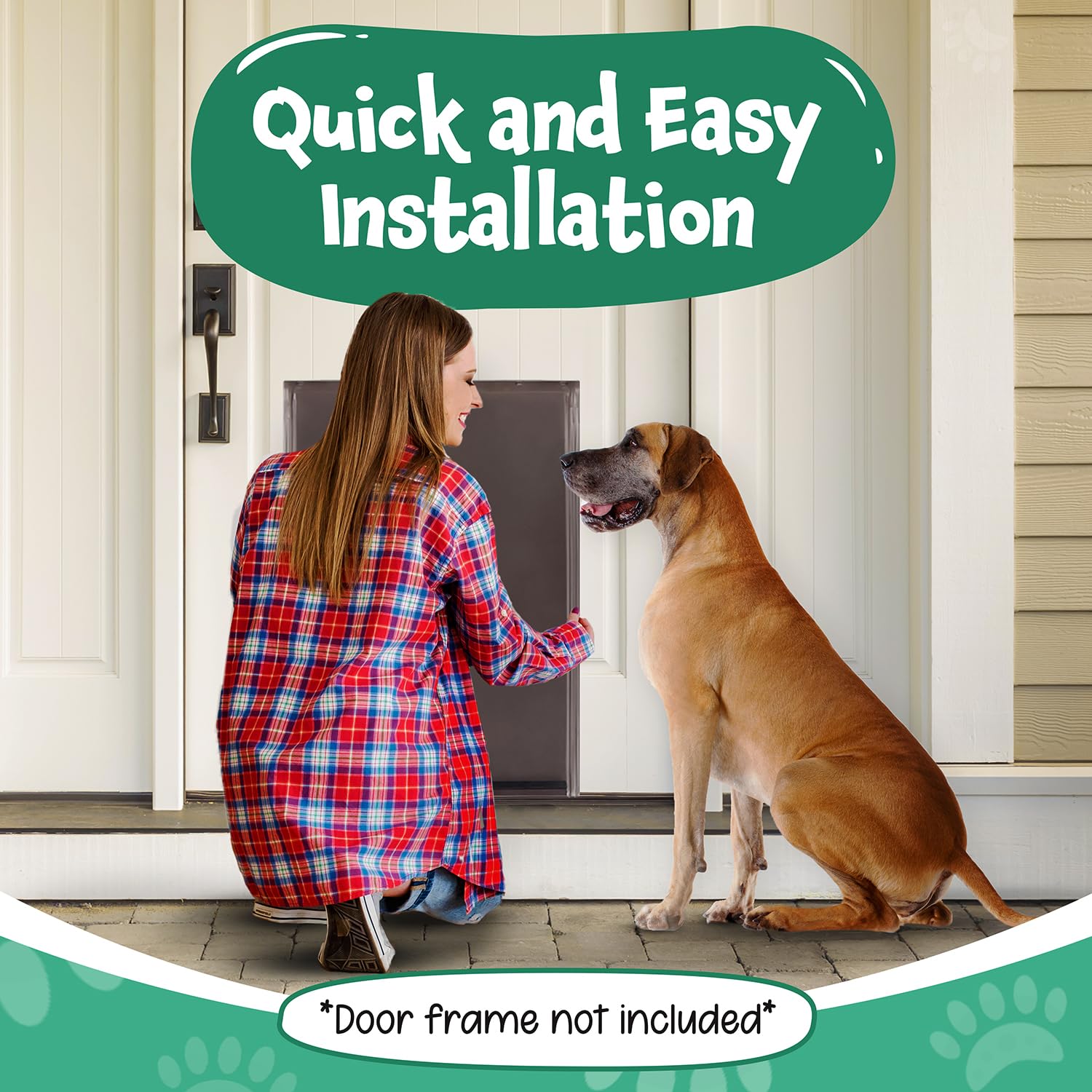 Snapklik.com : Extra Large Replacement Dog Door Flap - Fits Petsafe PAC ...