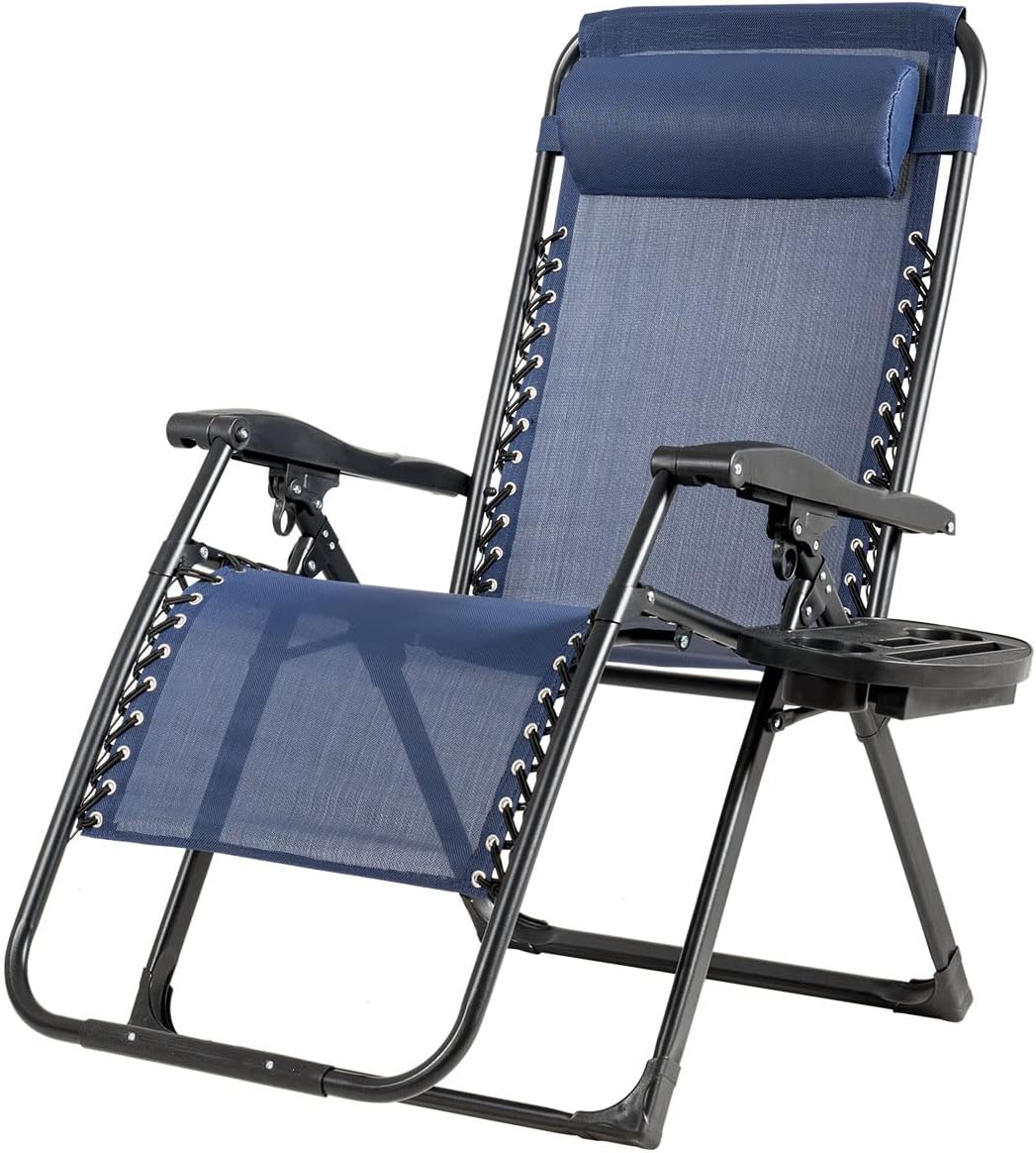 Amazon.com: DORTALA Zero Gravity Chair, Lounge Chair with Cup Holder ...