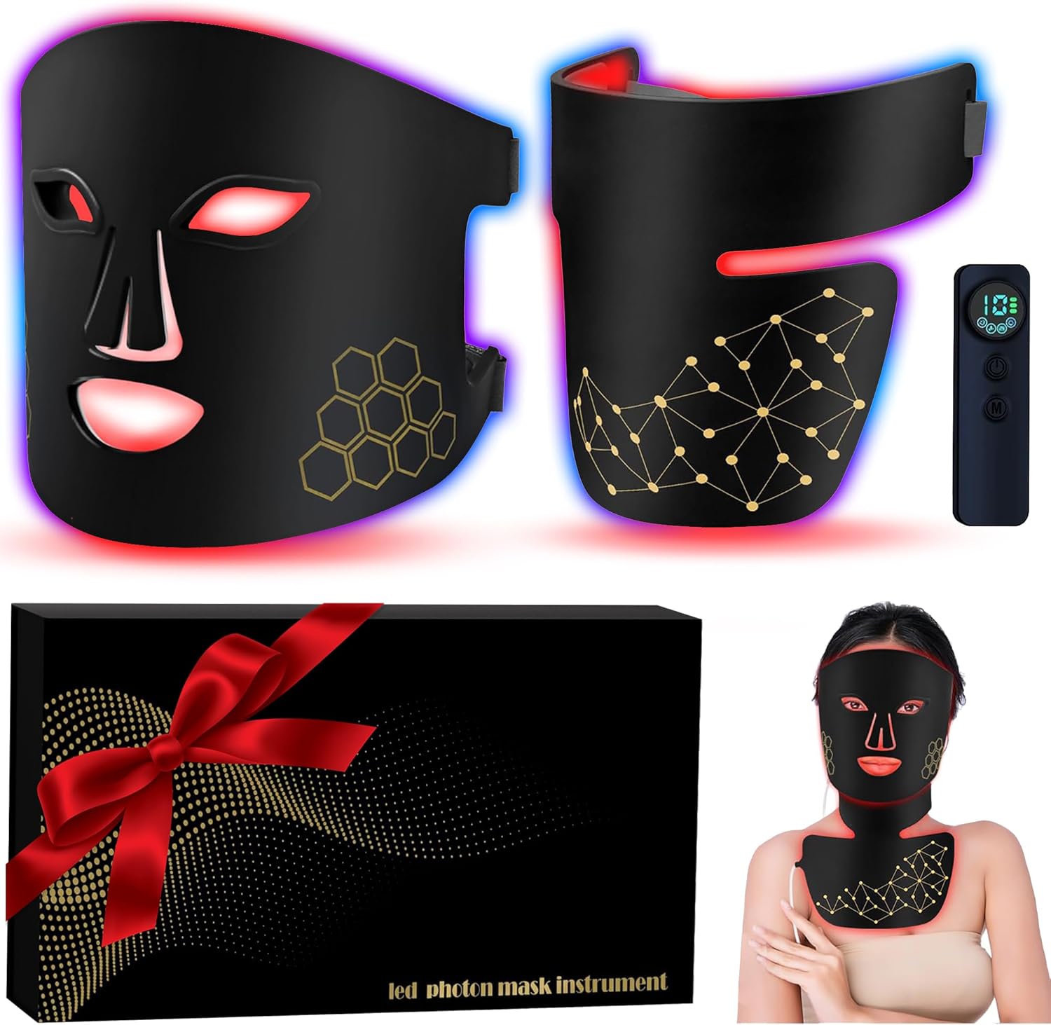 Red Light Therapy for Face and Neck, Rechargeable Chile | Ubuy