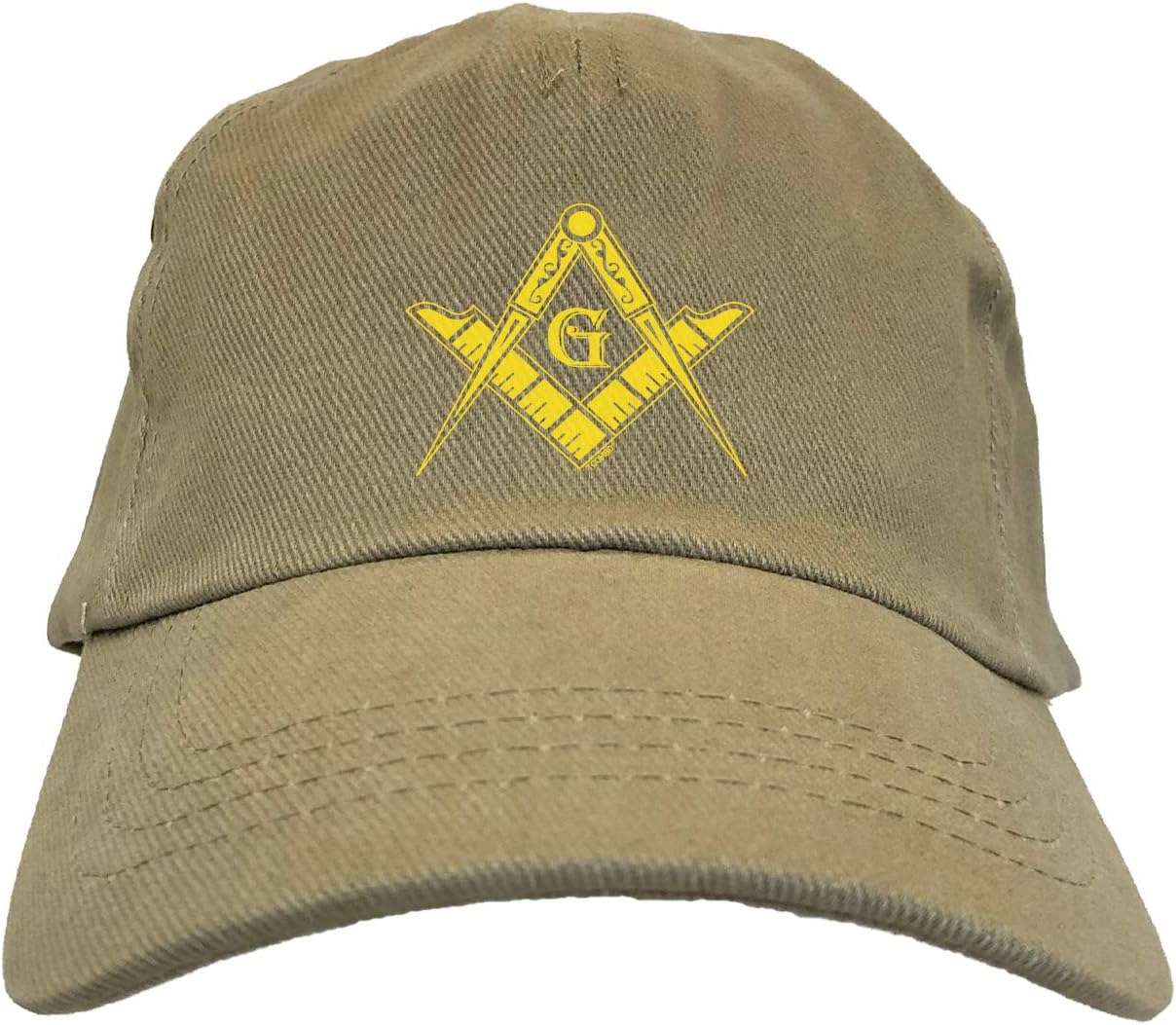 Amazon.com: Freemason Square and Compass Logo Dad Hat (Beige ...