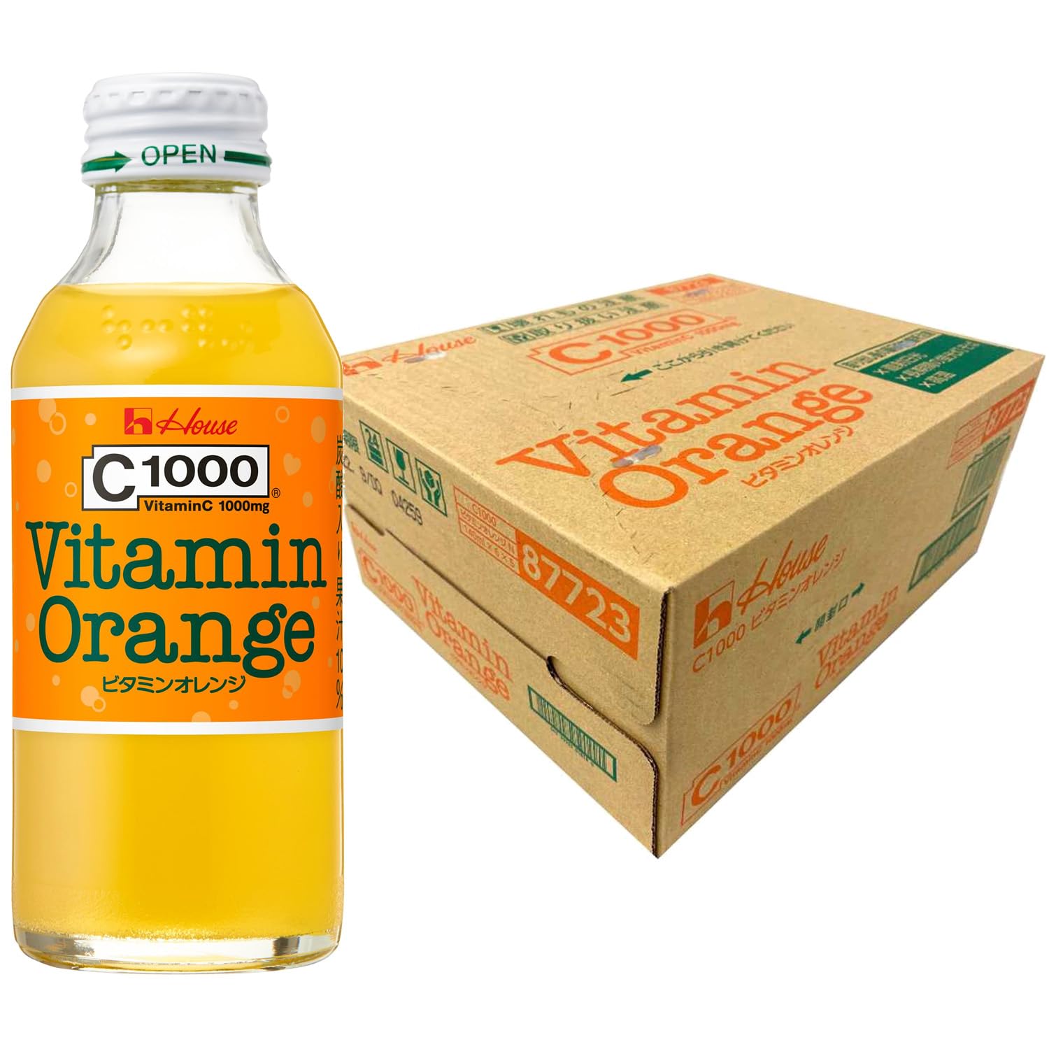 Amazon | C1000 ビタミンオレンジ 140ml×30本(たっぷりビタミンC1000㎎配合 ※果汁換算)C1000シリーズ初のオレンジ味 ハウスウェルネスフーズ | C1000 ...