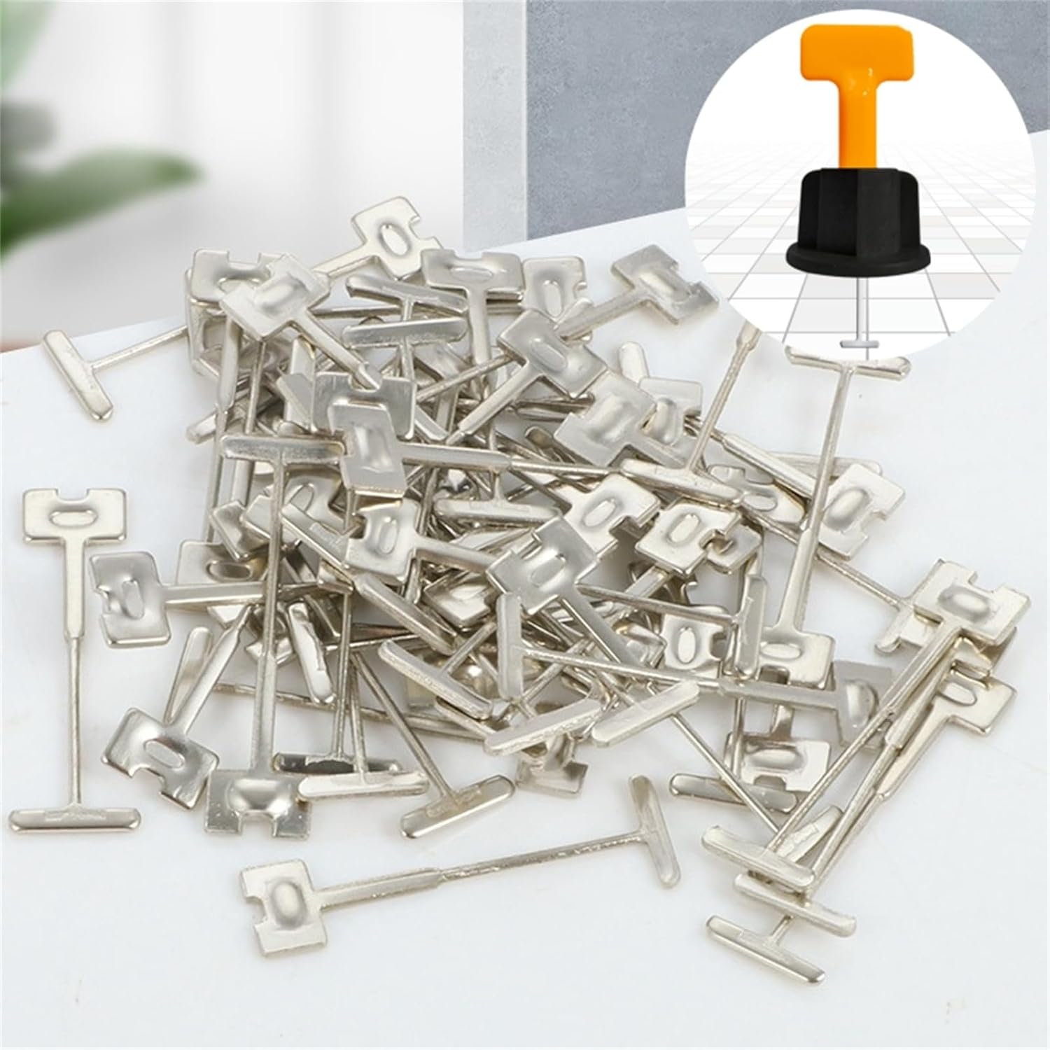 300pcs Reusable Tile Leveling System Replacement Steel Needles for ...