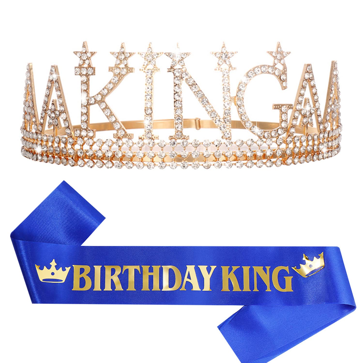 Amazon.com: Aprince Birthday decorations for man Birthday Crown for Men ...